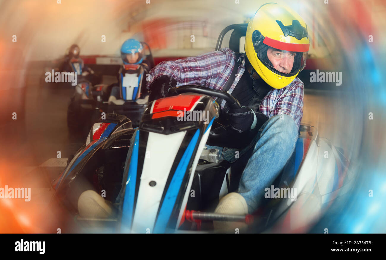 Pilot driving go kart hi-res stock photography and images - Alamy