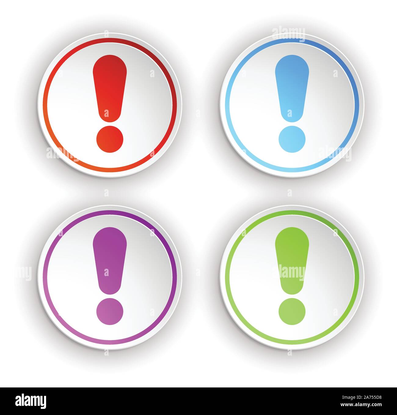 picture of exclamation Stock Vector Image & Art - Alamy