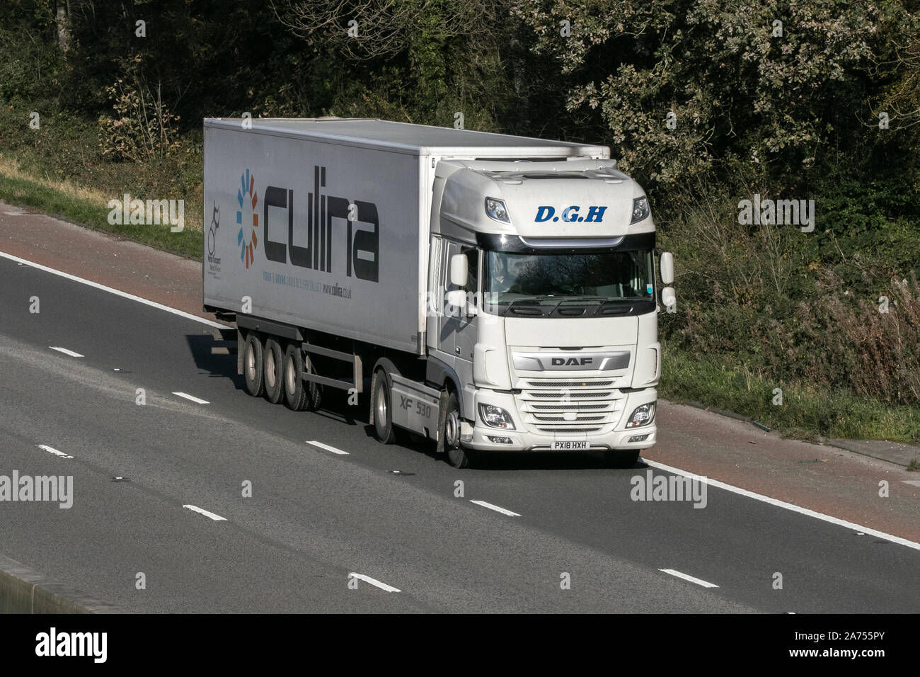 Culina transport logistics DAF truck Stock Photo - Alamy
