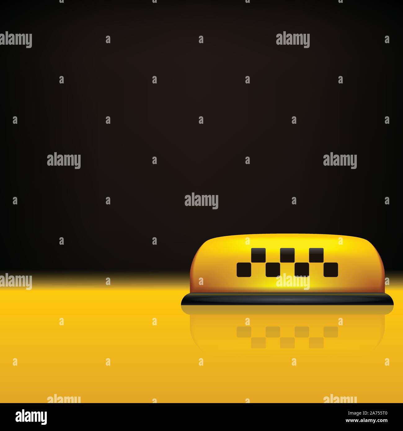 American taxi sign Stock Vector Images - Alamy