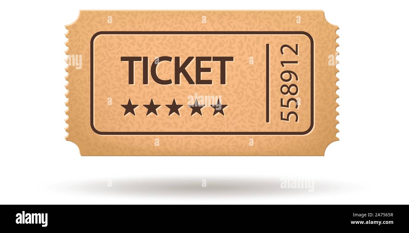 picture of ticket single Stock Vector Image & Art - Alamy