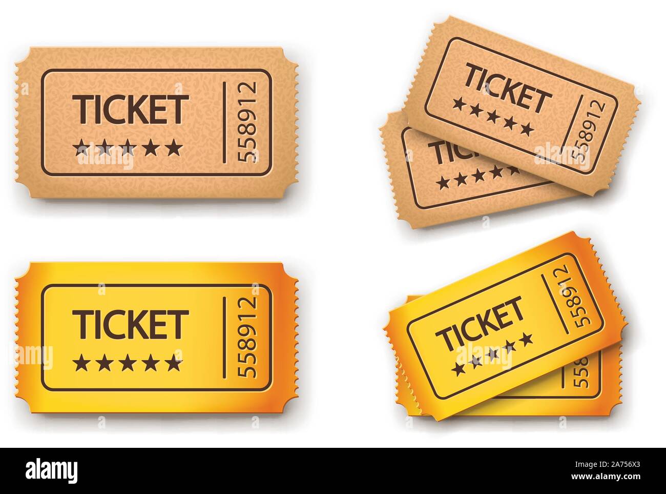 picture of tickets Stock Vector Image & Art - Alamy