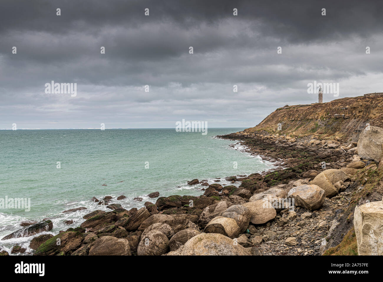 Cliffs of Cap Gris-nez, Opal Coast, Pas de Calais, France Stock Photo ...