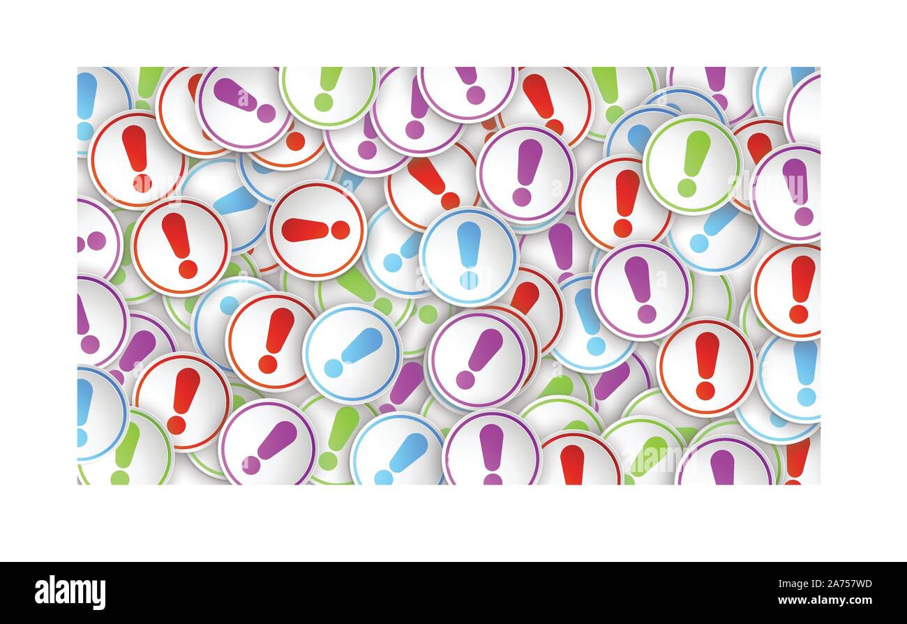 Green yellow red exclamation Stock Vector Images - Alamy