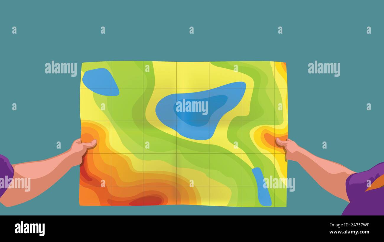 mountain paper map Stock Vector Image & Art - Alamy