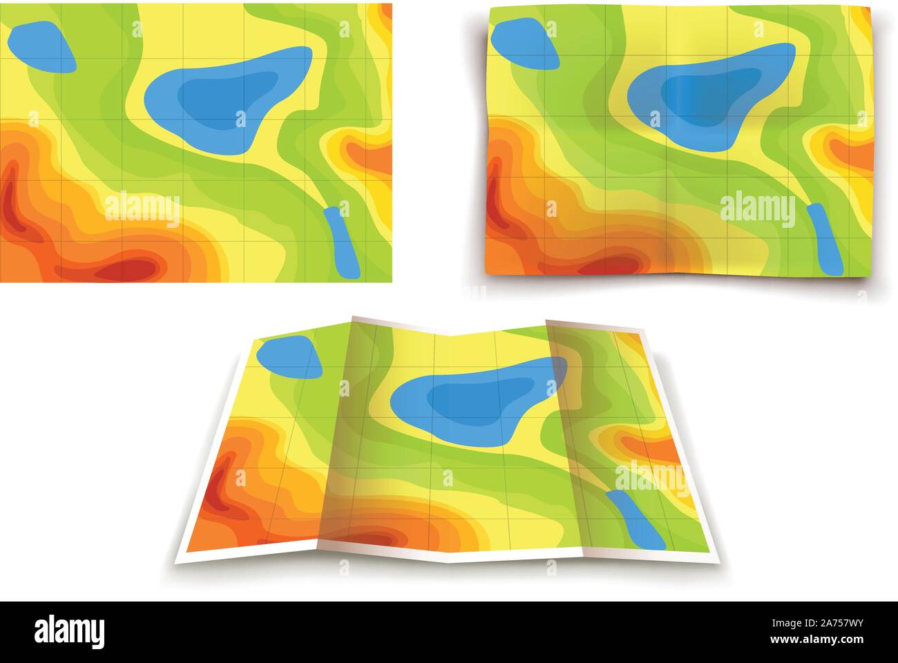 Map of mountain home Cut Out Stock Images & Pictures - Alamy