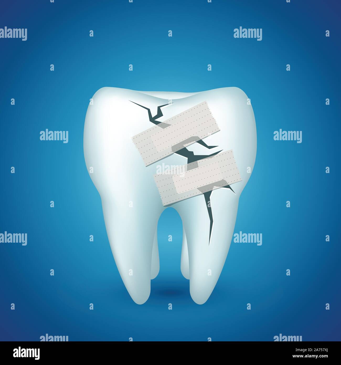 Blue plaster adhesive Stock Vector Images - Alamy