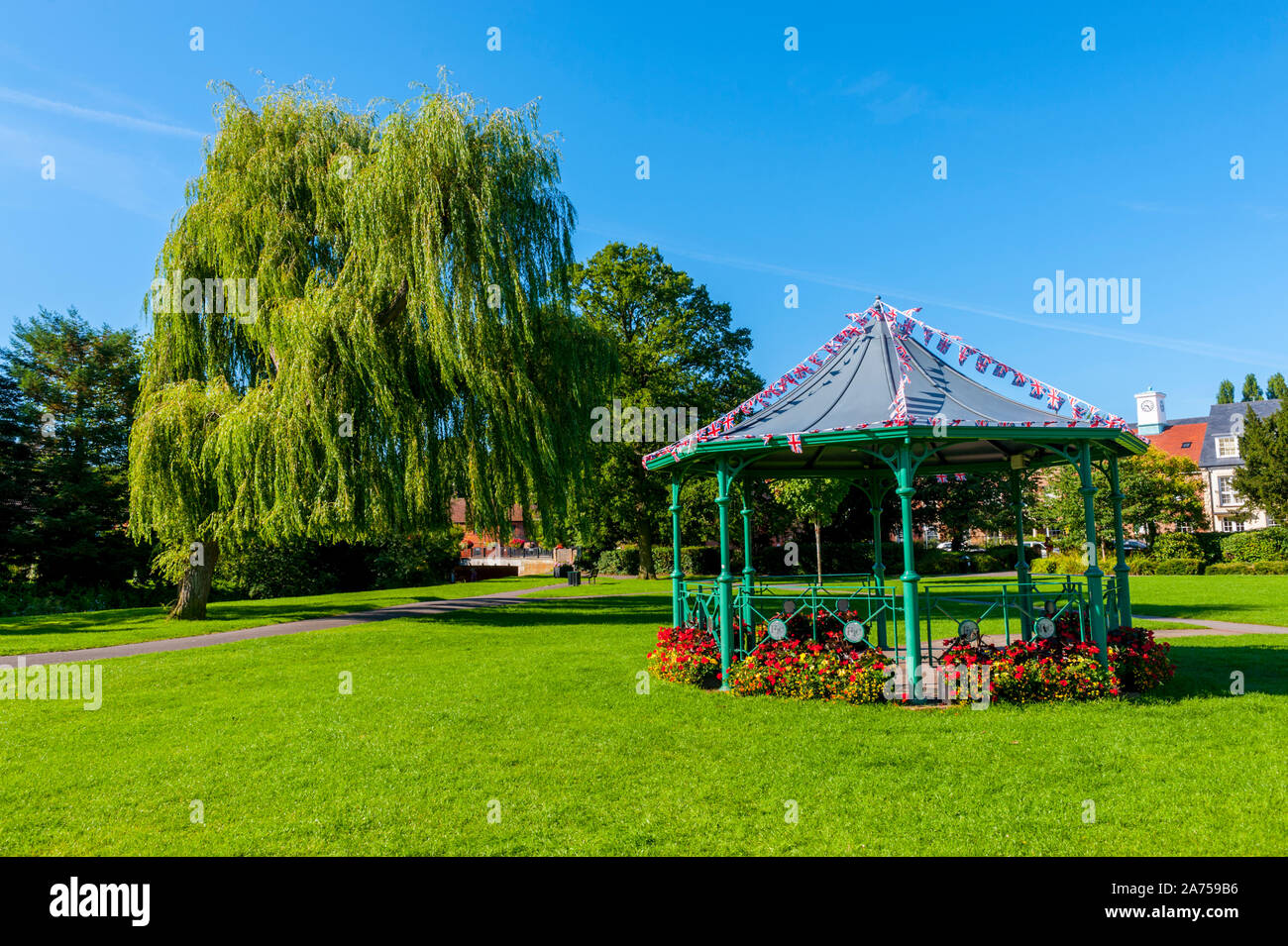 The bandstand in Gostrey Meadows Farnham Surrey Stock Photo - Alamy