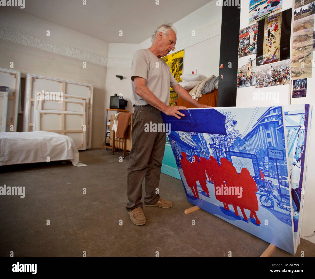 GERARD FROMANGER, FRENCH PAINTER Stock Photo - Alamy
