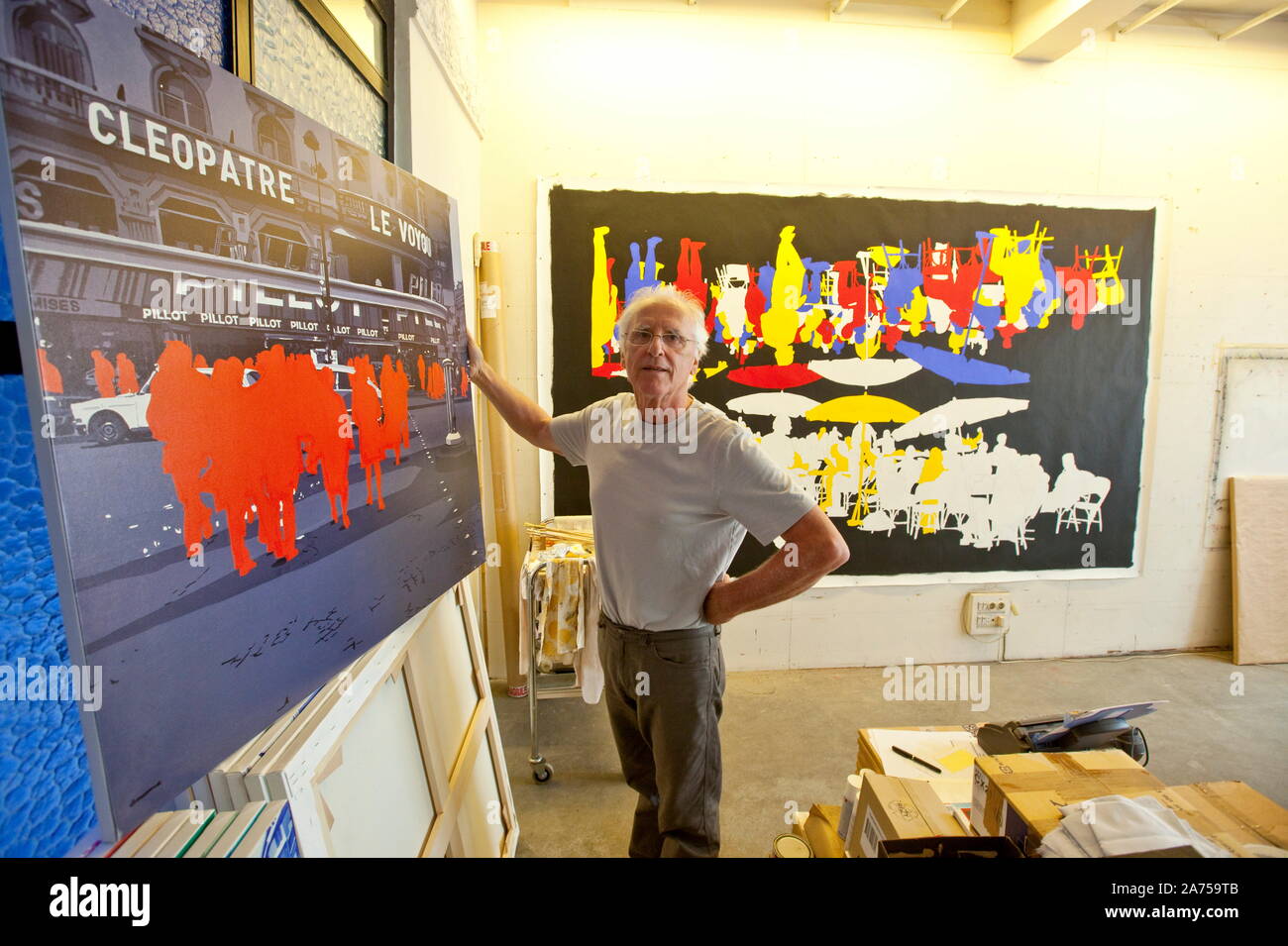 GERARD FROMANGER, FRENCH PAINTER Stock Photo - Alamy