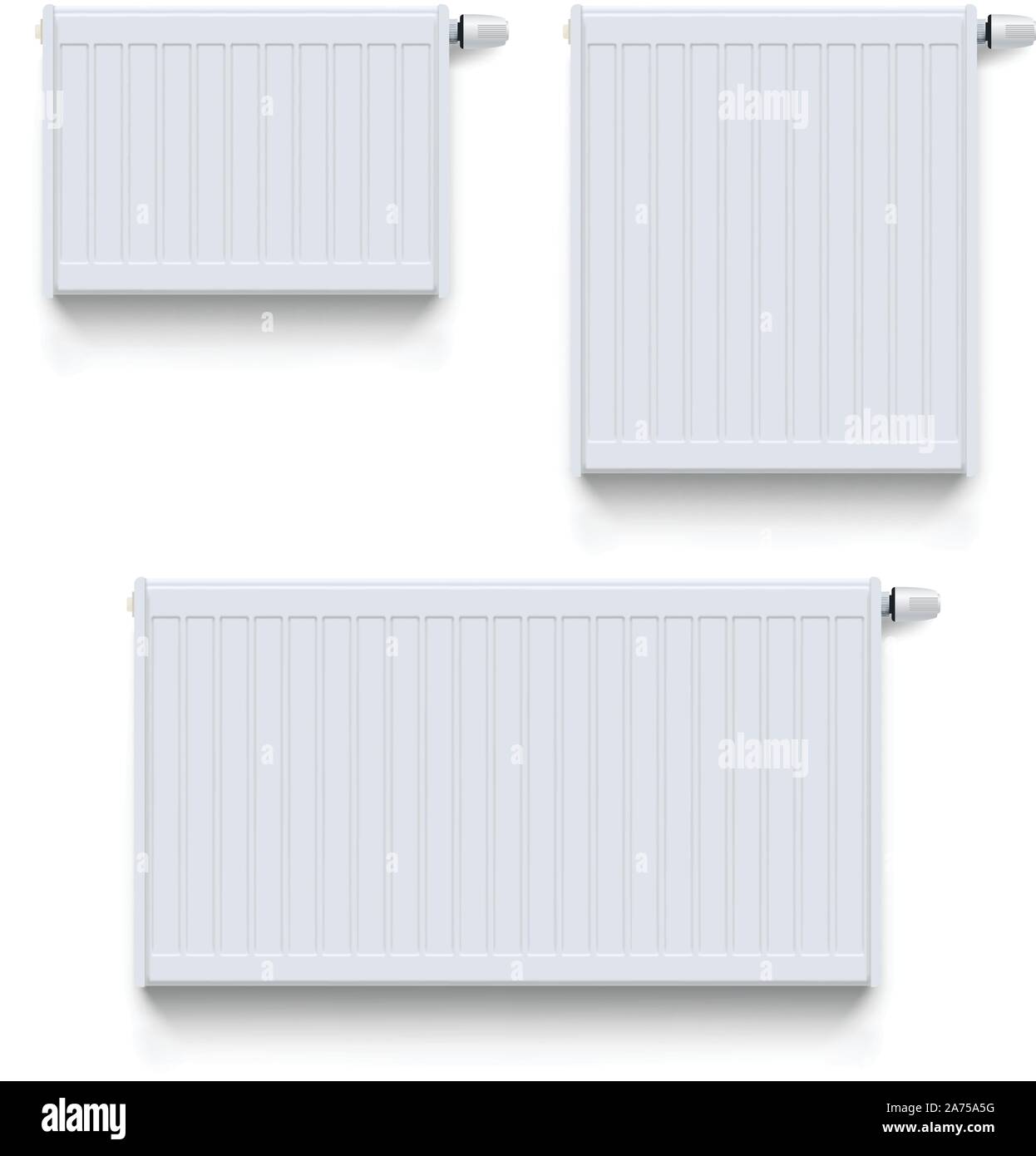 white radiator set Stock Vector Image & Art - Alamy