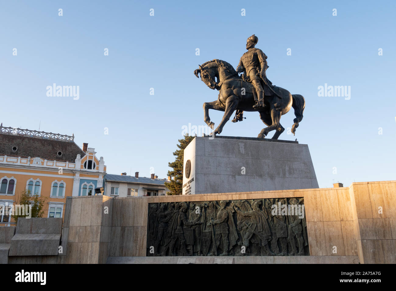Cluj Napoca, Romania - 24 Oct, 2019: Statue of King Mihai Viteazul in ...