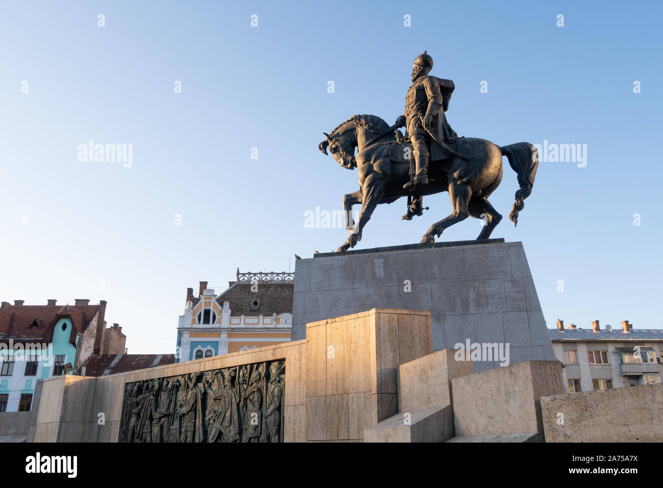Cluj Napoca, Romania - 24 Oct, 2019: Statue of King Mihai Viteazul in ...