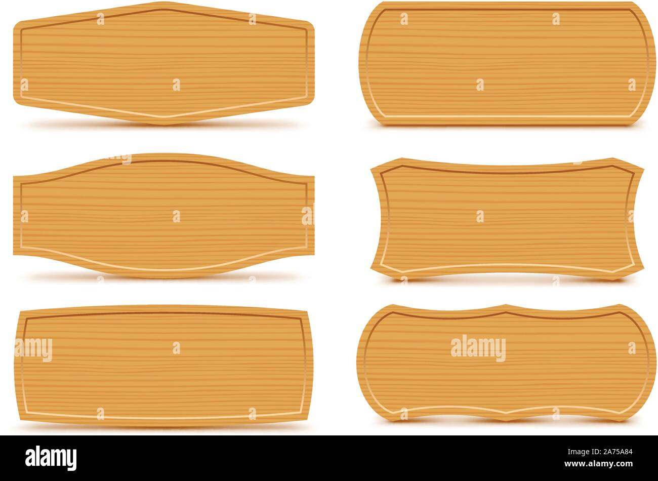 wooden shapes set Stock Vector Image & Art - Alamy