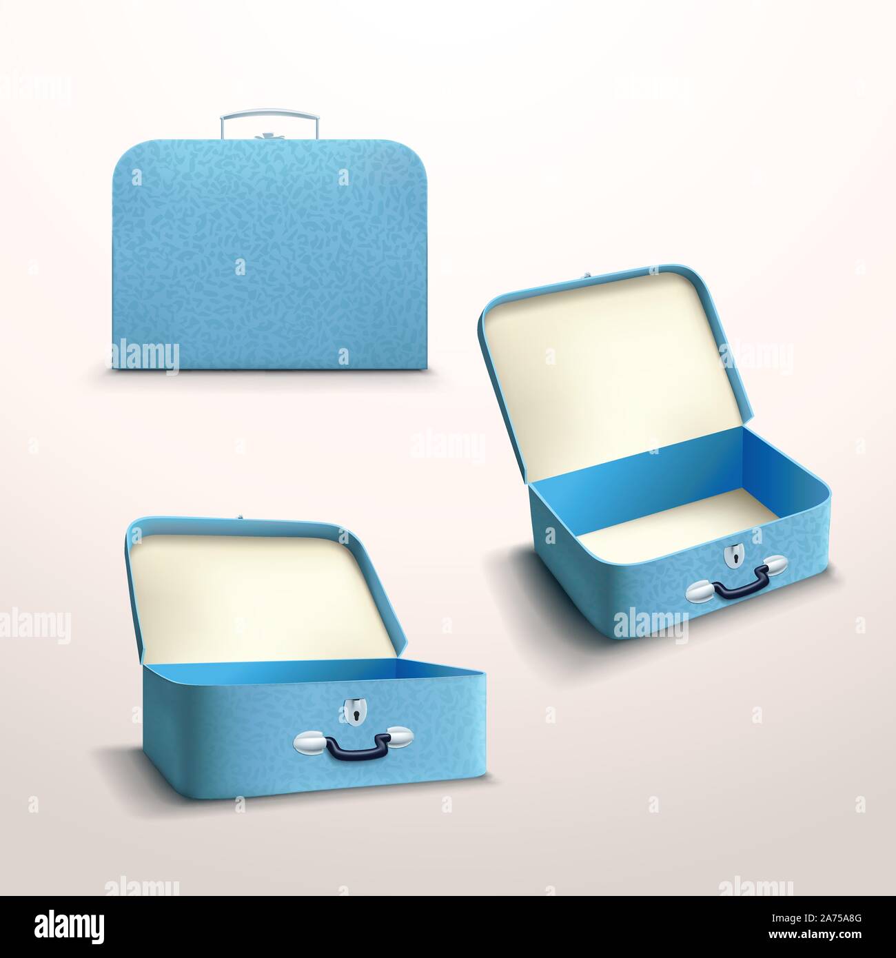 Blue baggage Stock Vector Images - Alamy