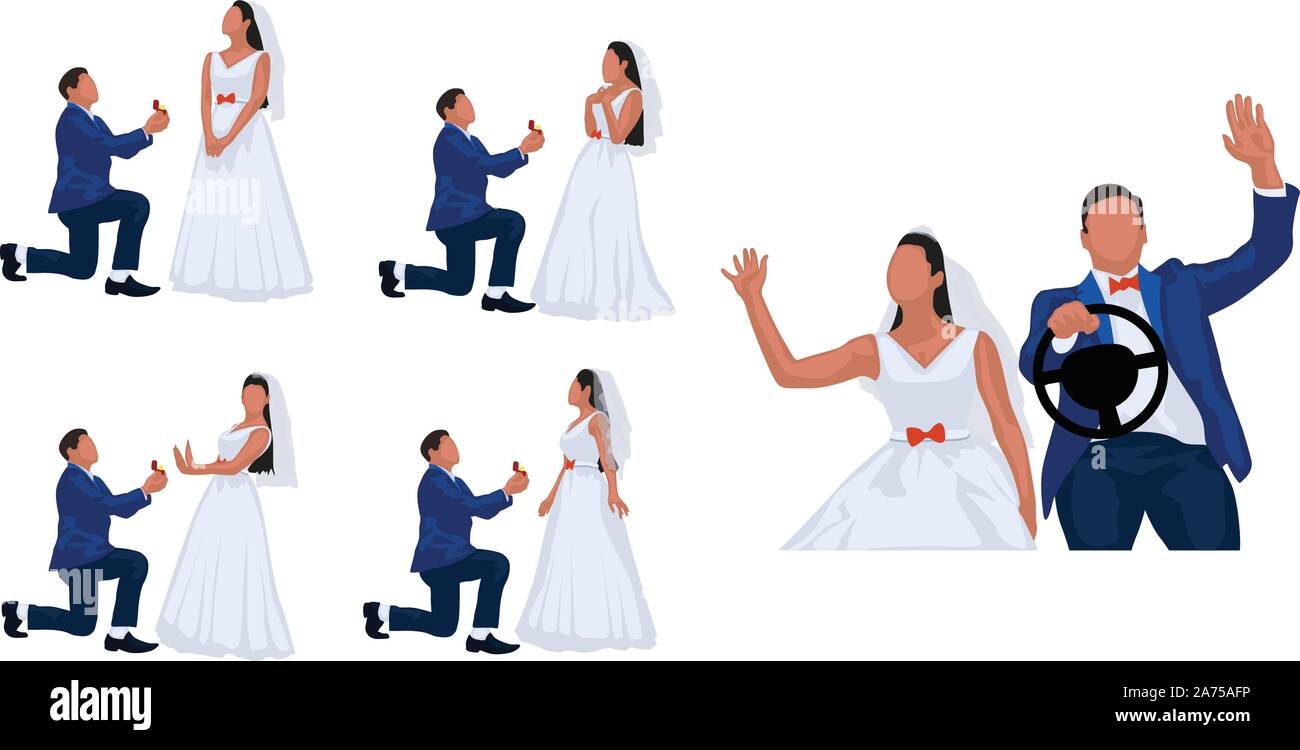 Young wedding couple groom Cut Out Stock Images & Pictures - Alamy