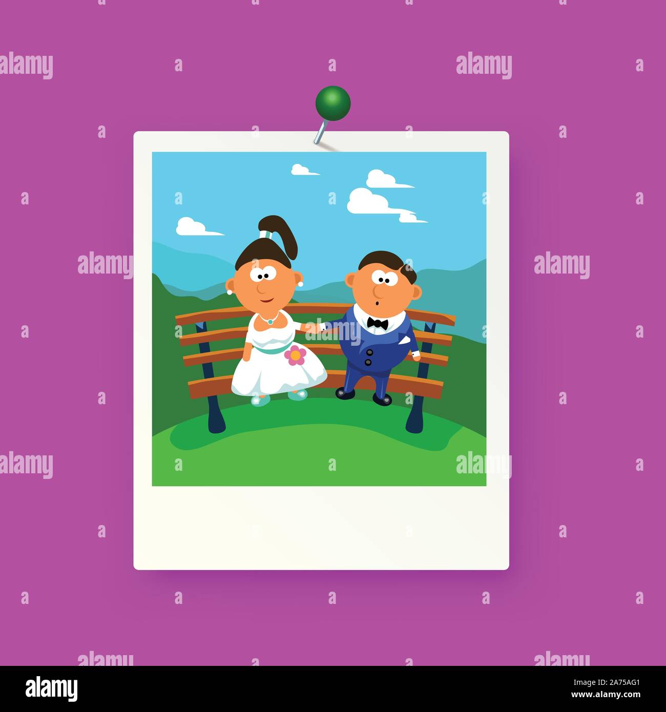 Wedding couple bride groom hands Stock Vector Images - Alamy