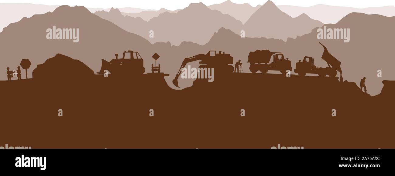 construction process silhouette Stock Vector Image & Art - Alamy