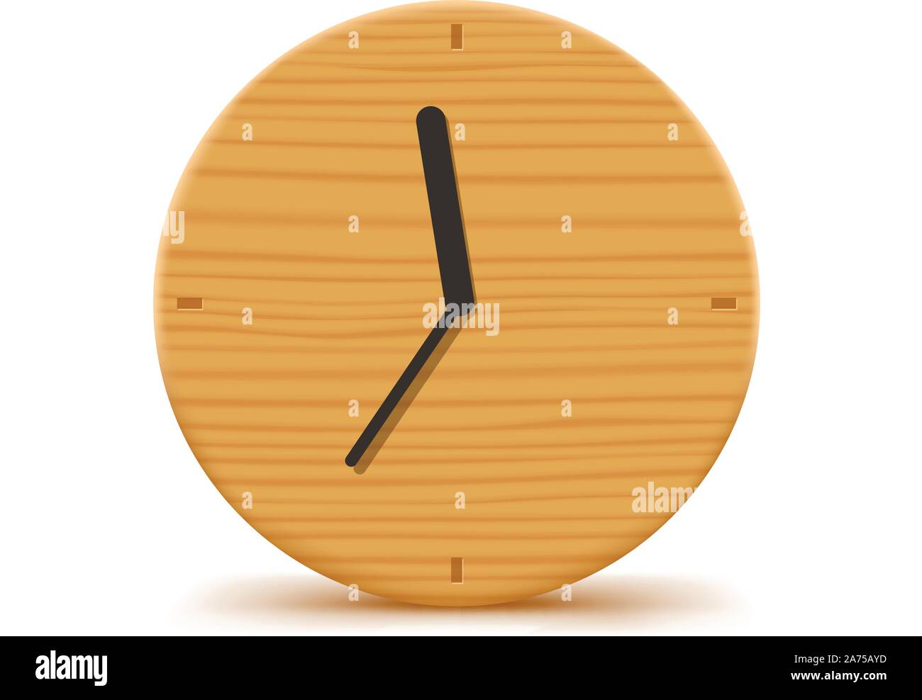 Clock hands time black Stock Vector Images - Alamy