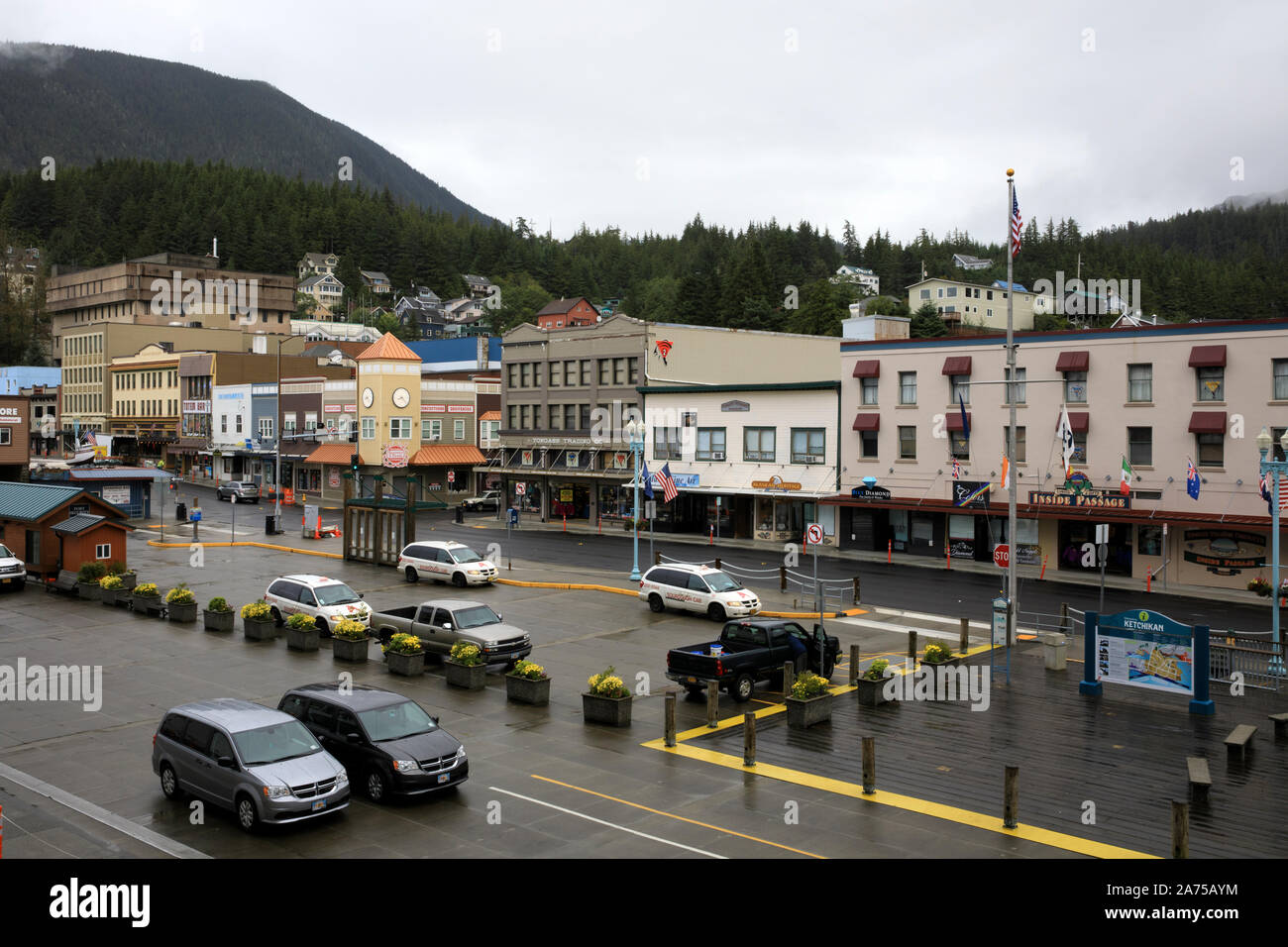 Ketchikan town, Ketchikan, Alaska, USA Stock Photo - Alamy
