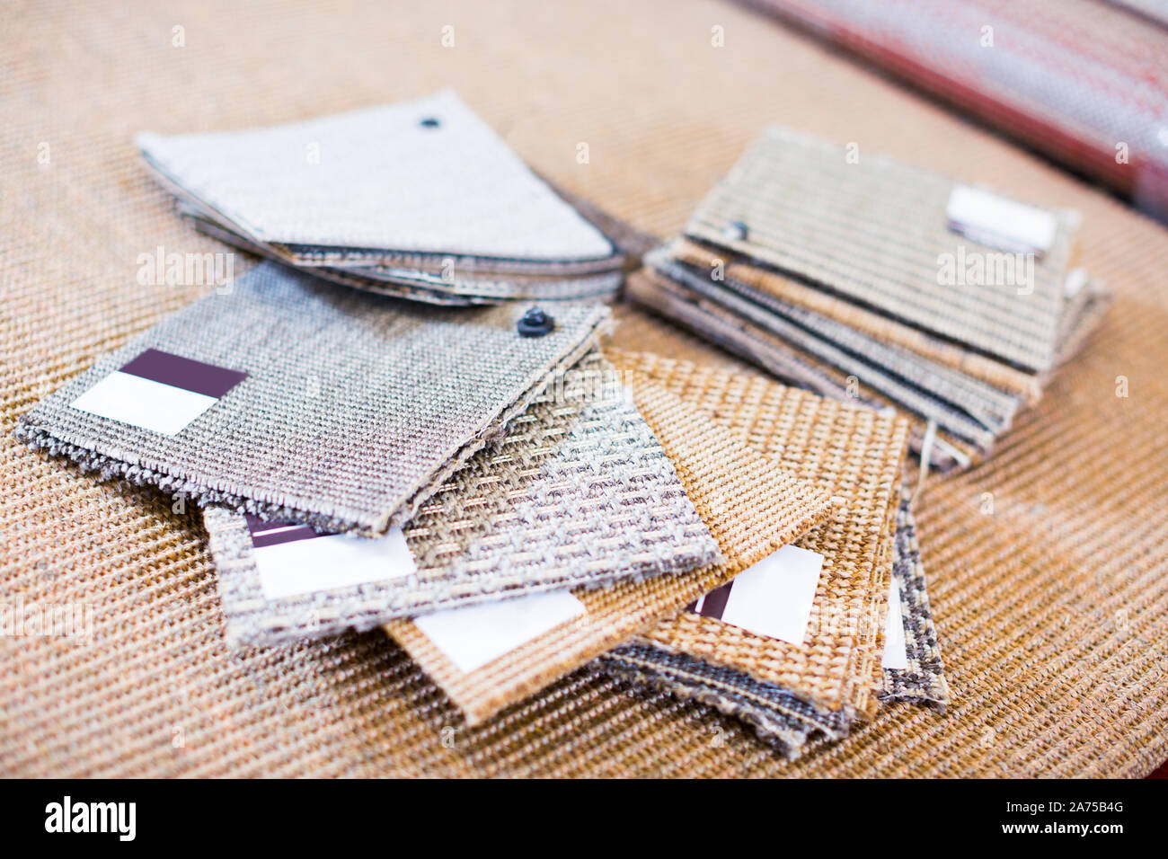 photograph of variants of carpets home furnishing store Stock Photo - Alamy