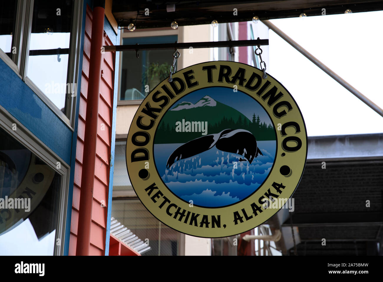 Ketchikan town shop sign, Ketchikan, Alaska, USA Stock Photo - Alamy
