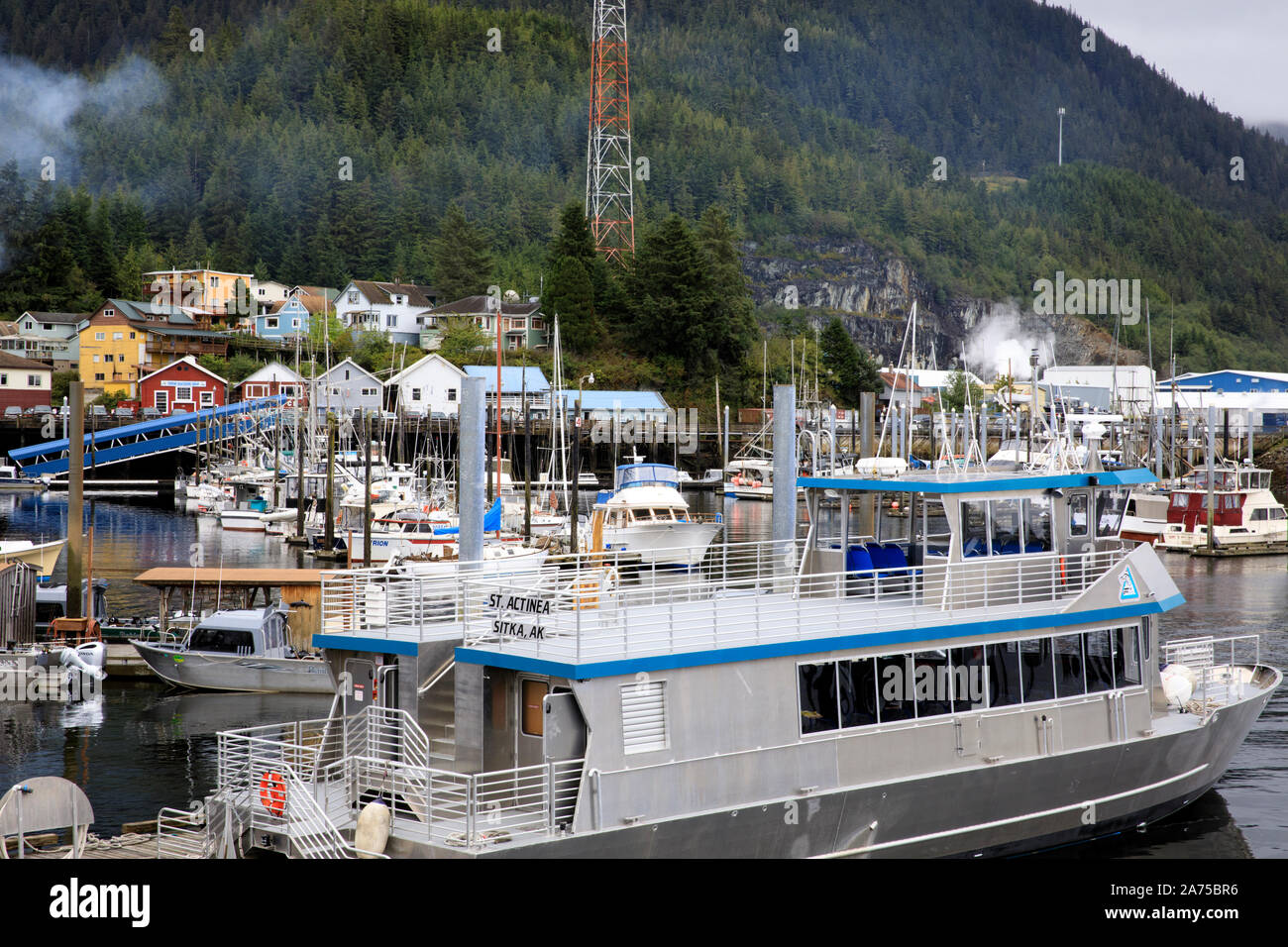 Ketchikan town port, Ketchikan, Alaska, USA Stock Photo - Alamy
