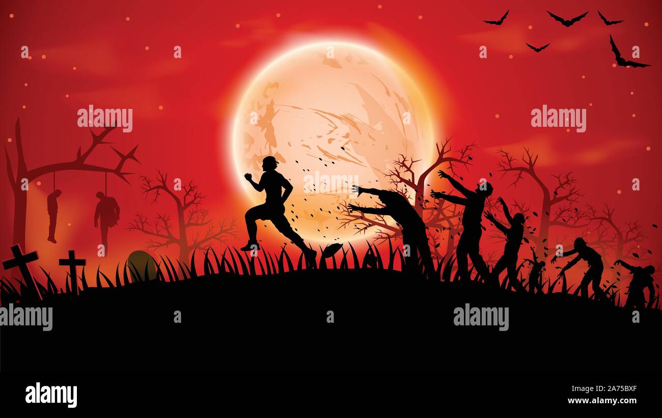 Zombie horde Stock Vector Images - Alamy