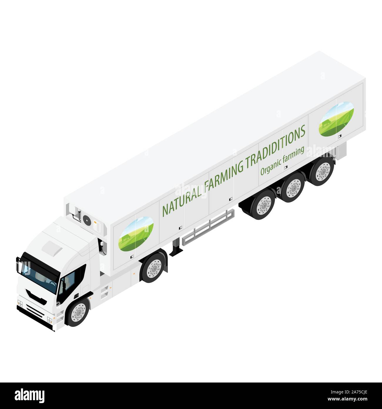 40ft Container Stock Vector Images - Alamy