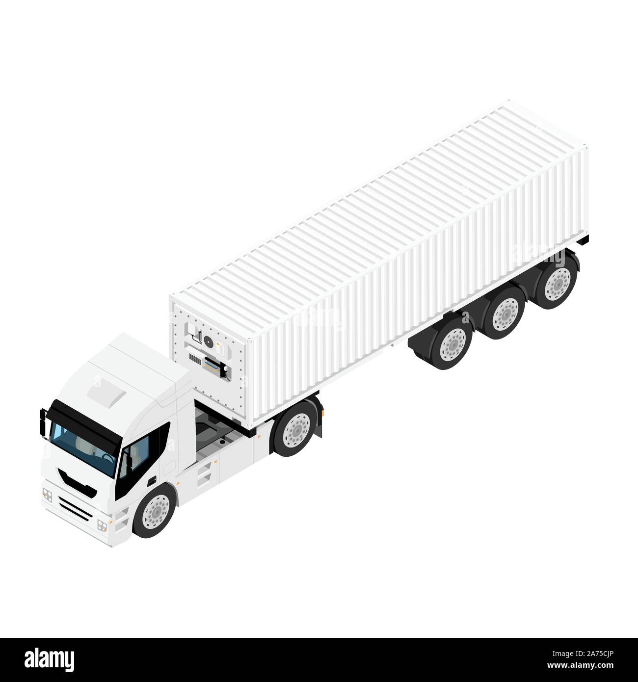 20ft container Stock Vector Images - Alamy