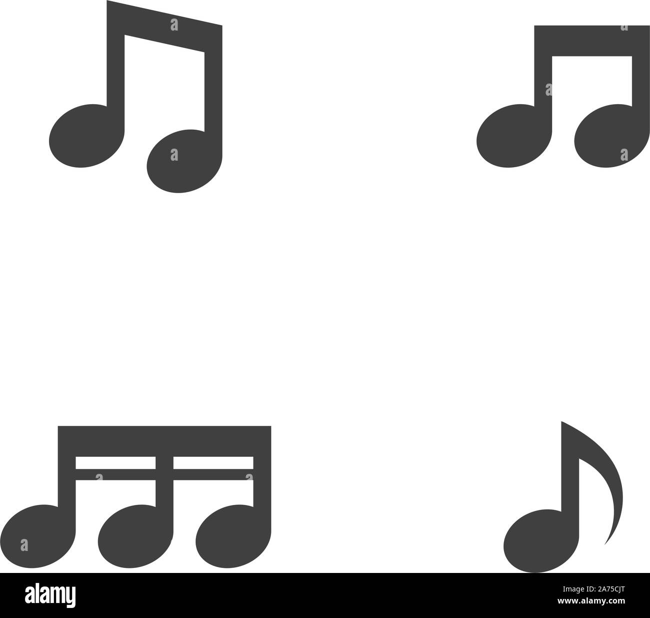 Music note Icon Vector illustration design Stock Vector Image & Art - Alamy