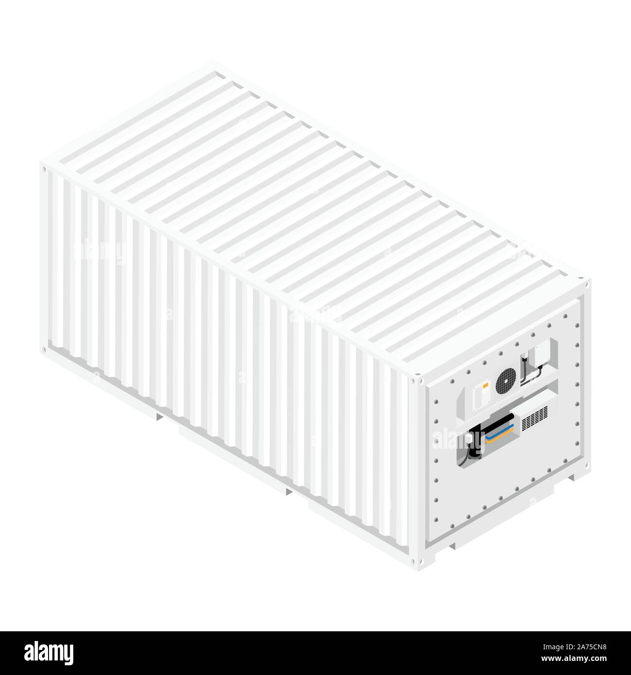 20ft container Stock Vector Images - Alamy