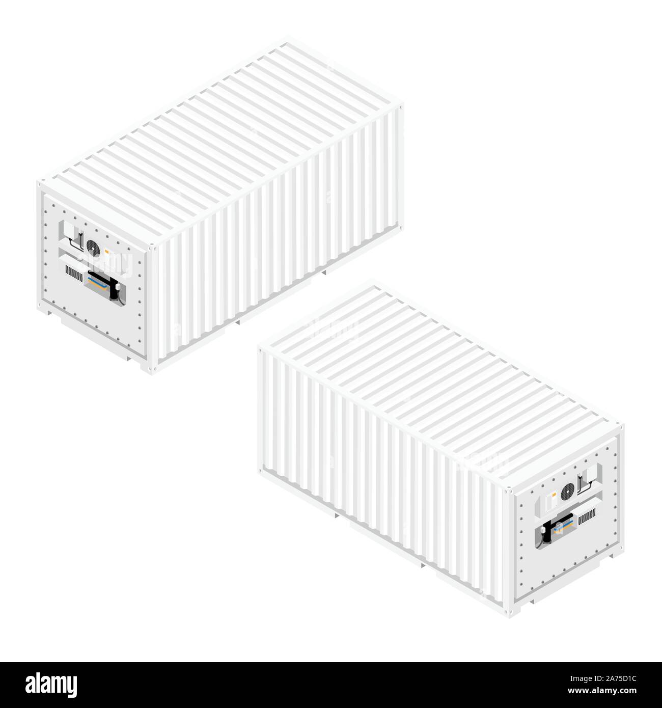 20ft container Stock Vector Images - Alamy