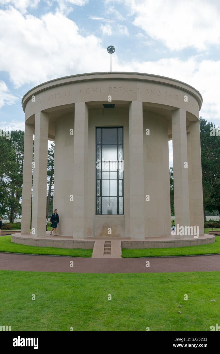 Colleville-sur-Mer, Calvados, Normandy / France - 16 August 2019: the ...