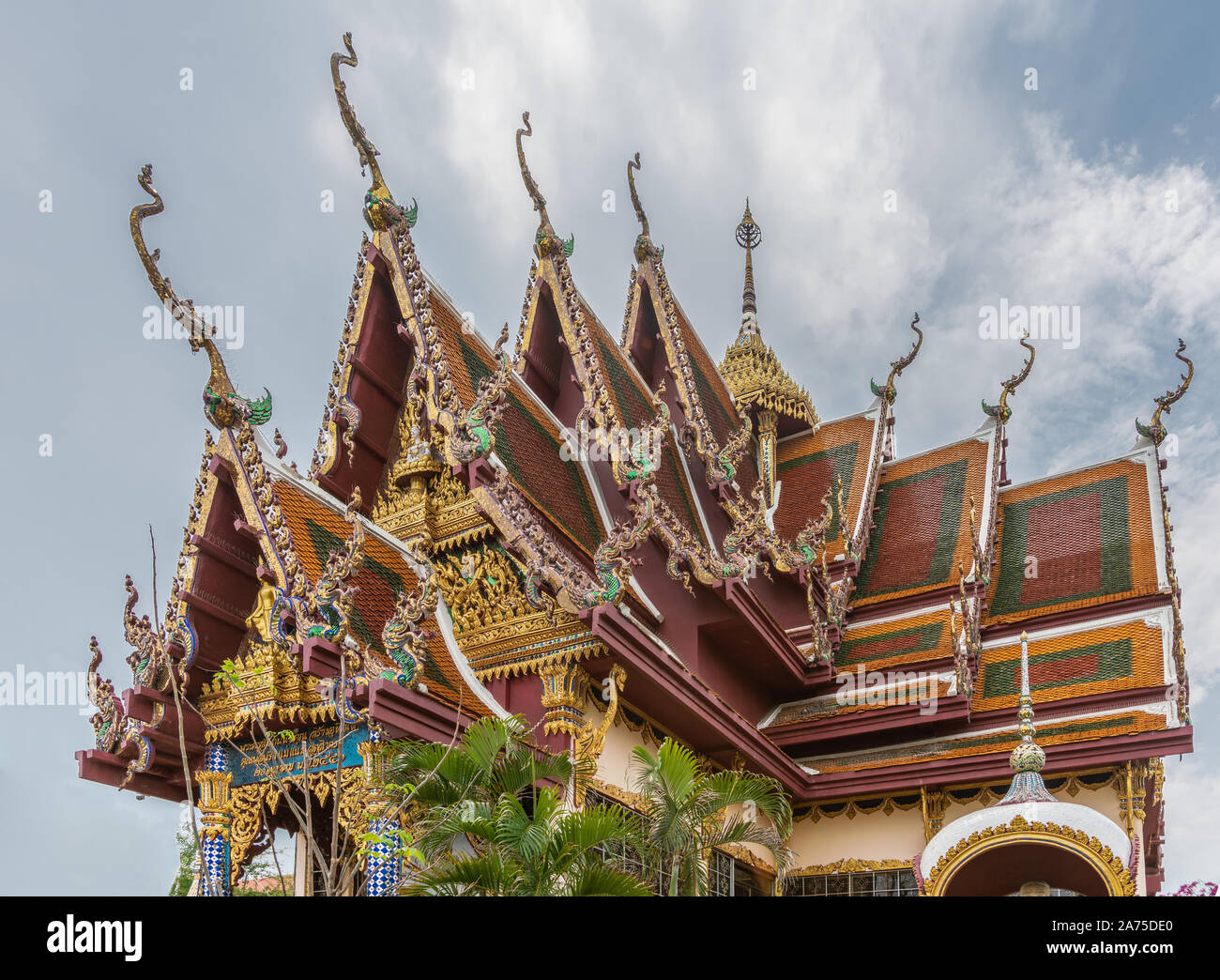 Ko Samui Island, Thailand - March 18, 2019: Wat Laem Suwannaram Chinese ...