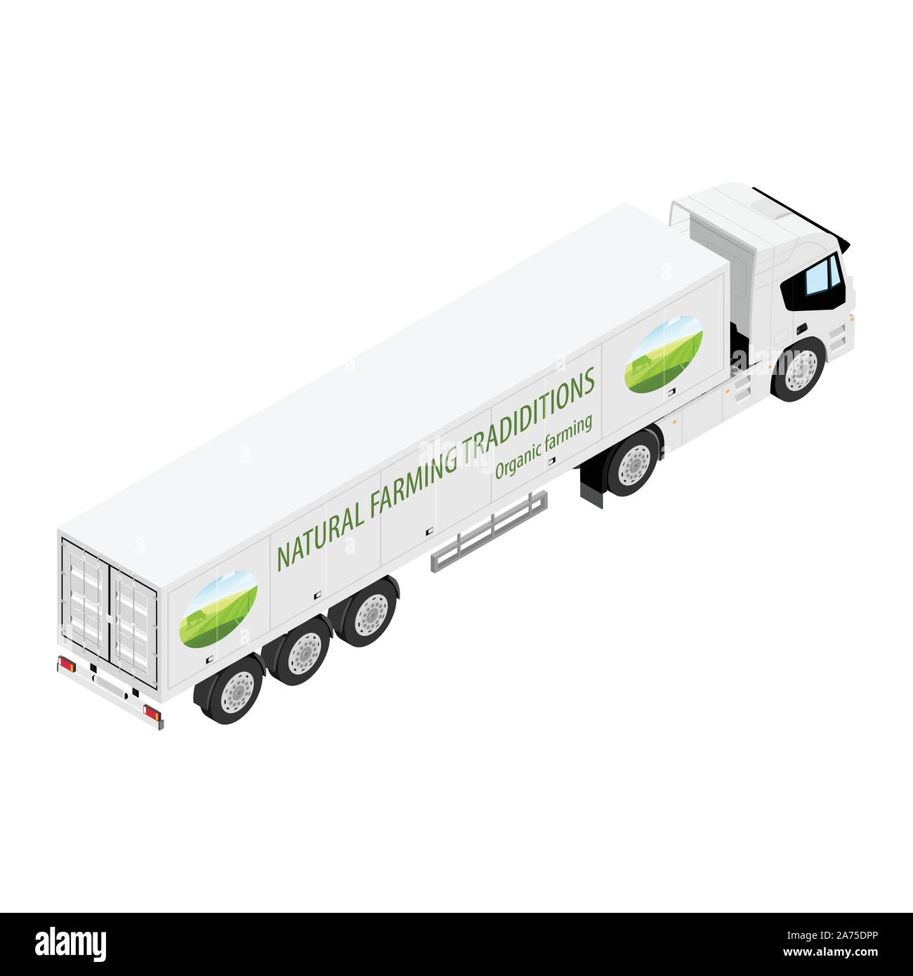 40ft container Stock Vector Images - Alamy