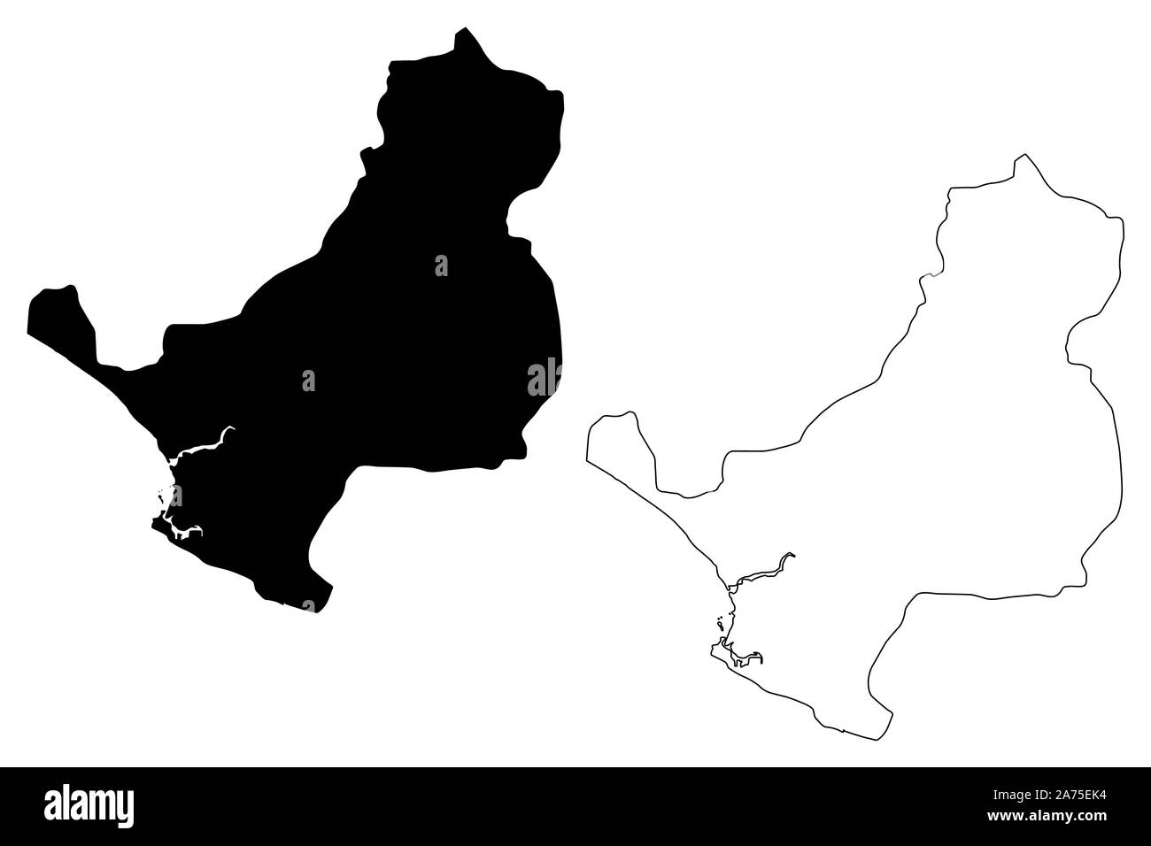 Montserrado County (Counties of Liberia, Republic of Liberia) map ...