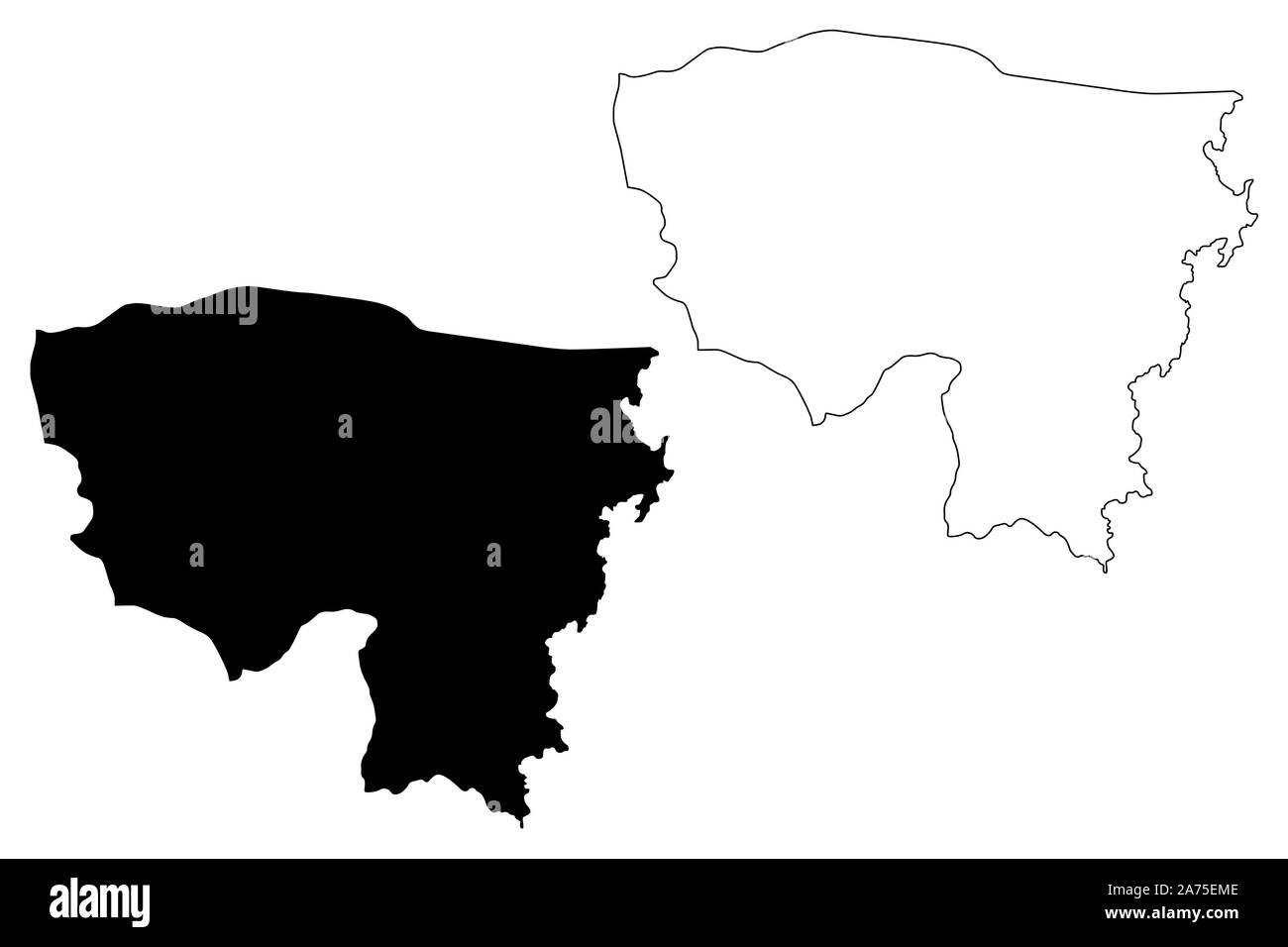 River Gee County (Counties of Liberia, Republic of Liberia) map vector ...