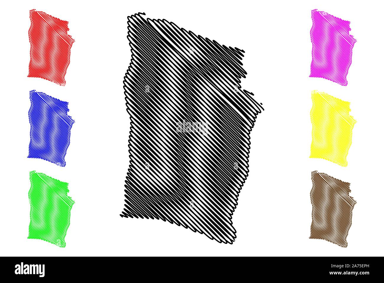 Derna District (Districts of Libya, State of Libya, Cyrenaica) map ...