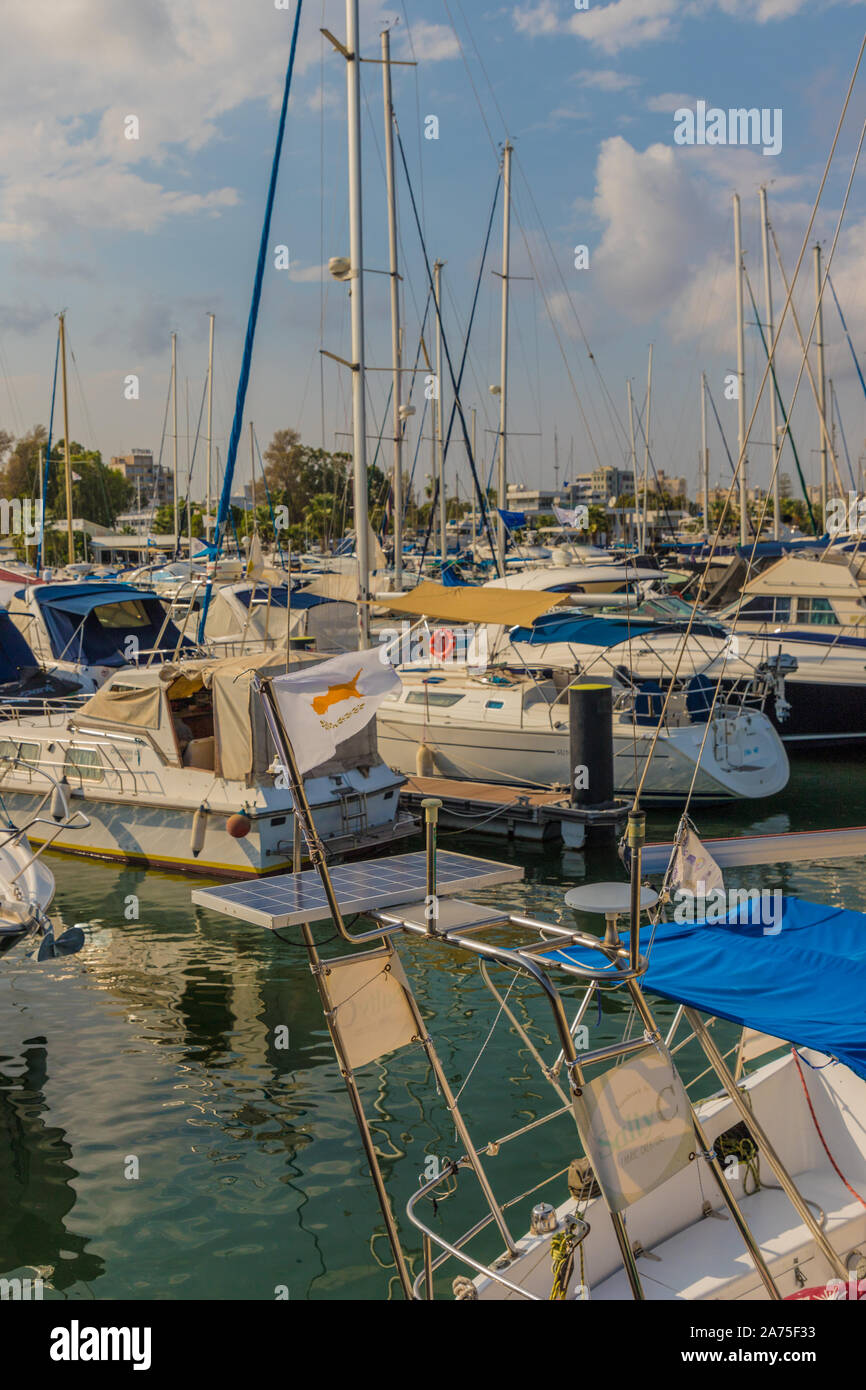 A typical view in larnaca in Cyprus Stock Photo - Alamy