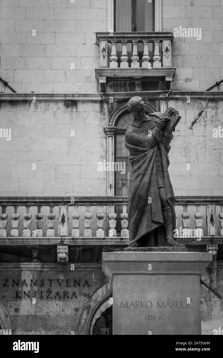 Statue of Marko Marulic, Split Stock Photo - Alamy