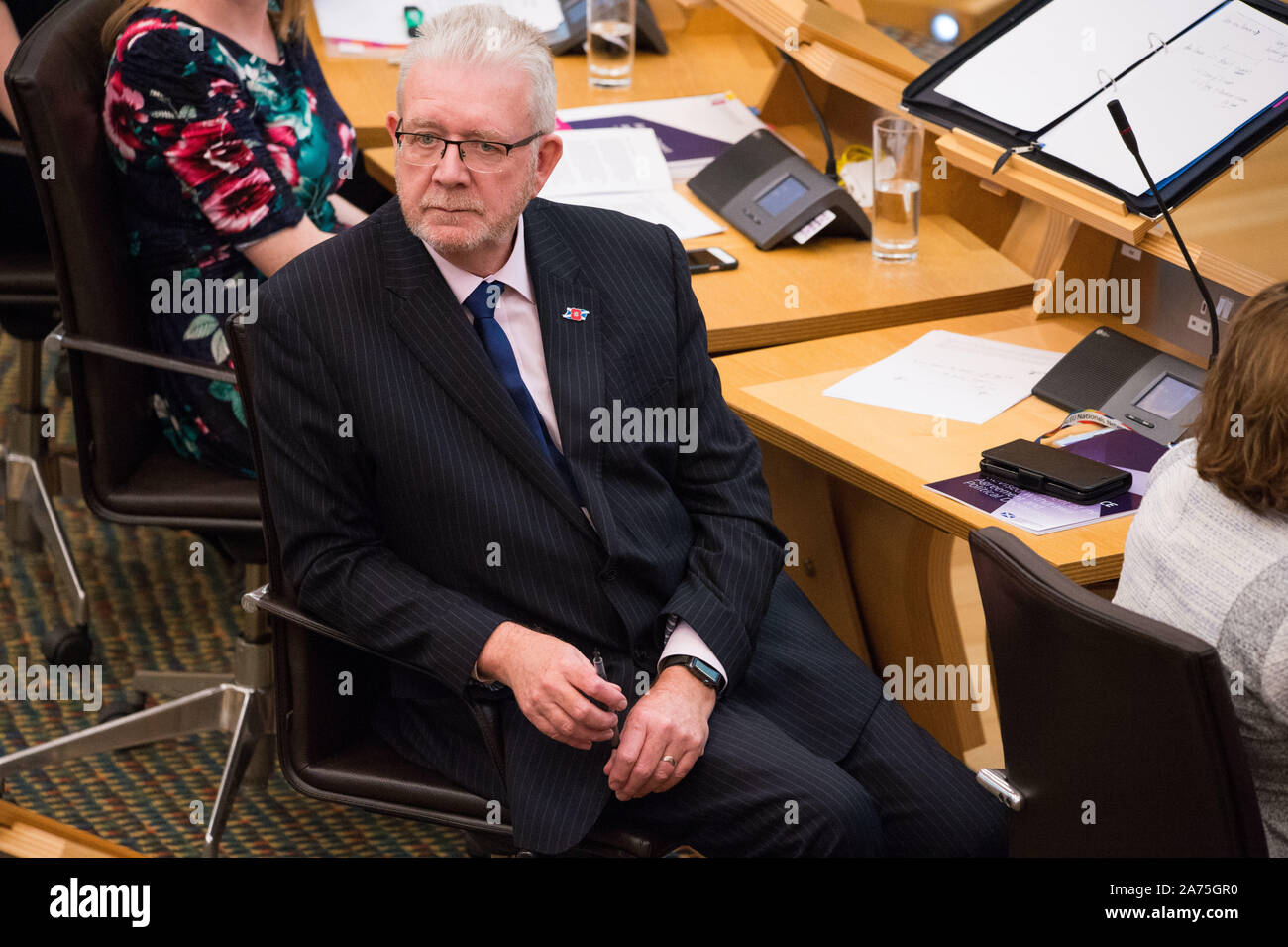 Edinburgh, 30 October 2019. Pictured: Michael Russell MSP. Scenes from ...