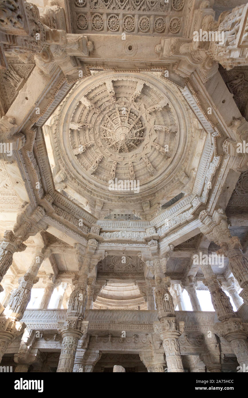 India, Rajasthan, Ranakpur Jain Temple Stock Photo - Alamy