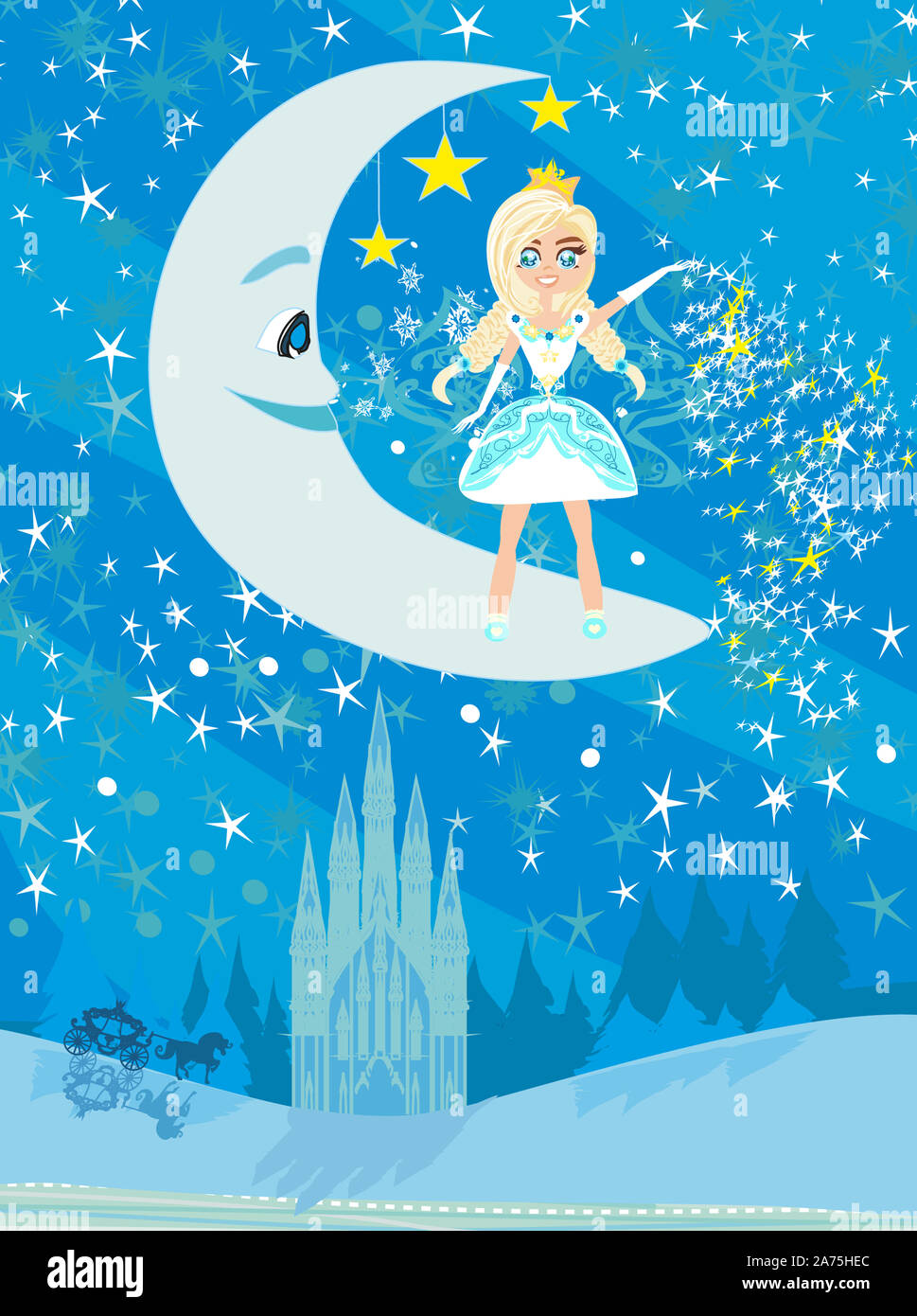 Fairy and magic at night Stock Photo - Alamy