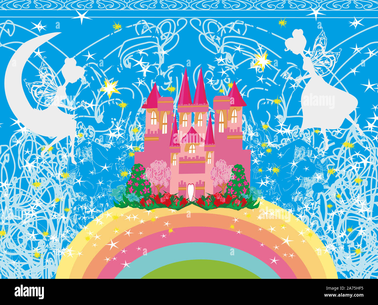 Magic Fairy Tale Princess Castle Stock Photo - Alamy