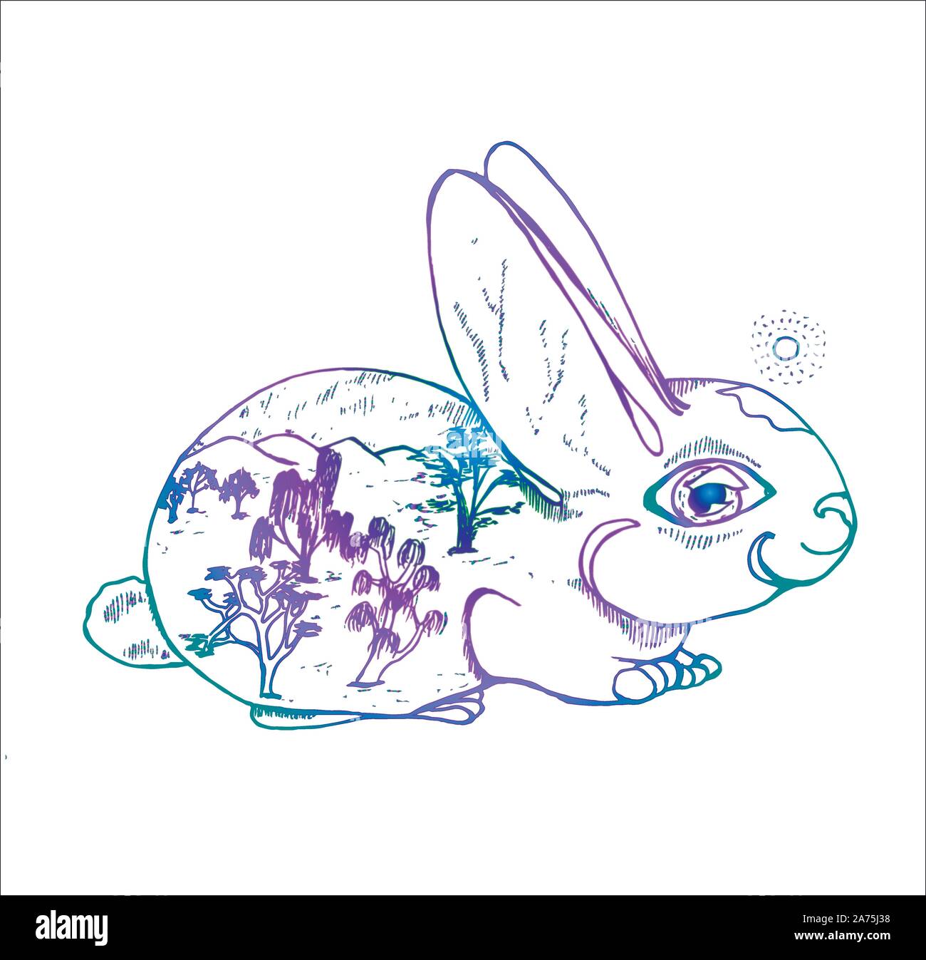 Hare eye Stock Vector Images - Alamy
