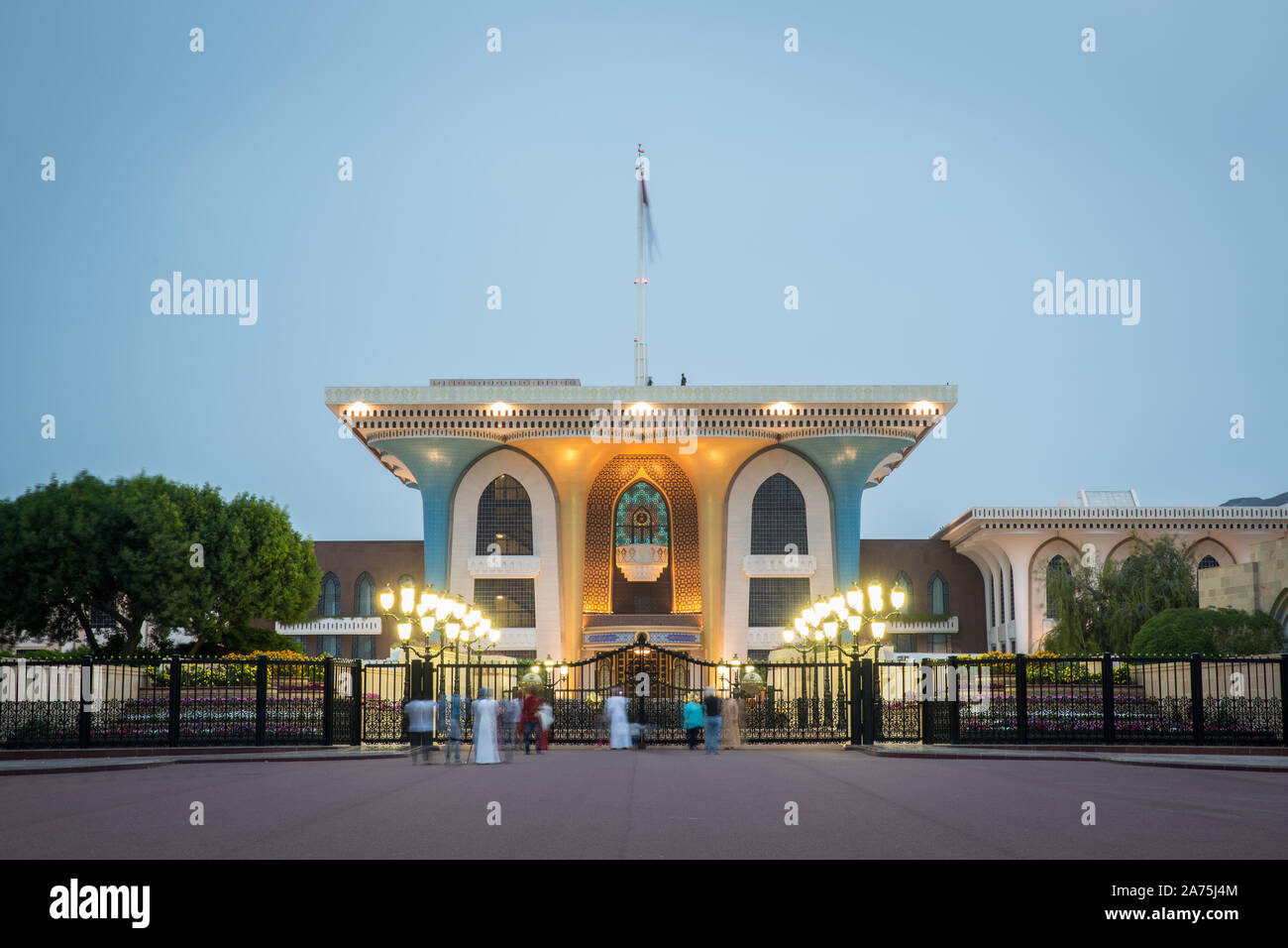 Al Alam palace, Muscat, Oman Stock Photo - Alamy