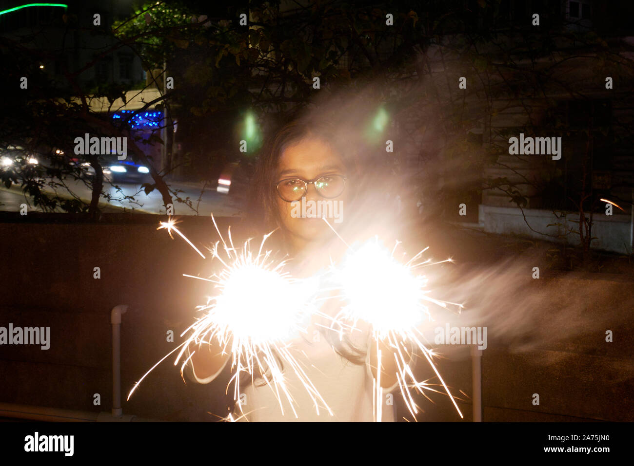 Firecrackers diwali festival mumbai maharashtra hi-res stock ...