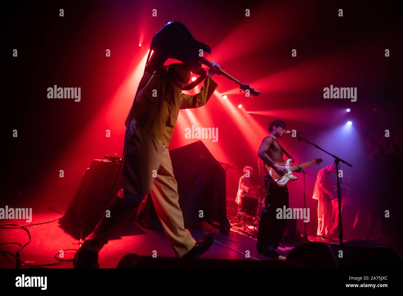Copenhagen, Denmark. 29th Oct, 2019. The English band WOOZE performs a ...