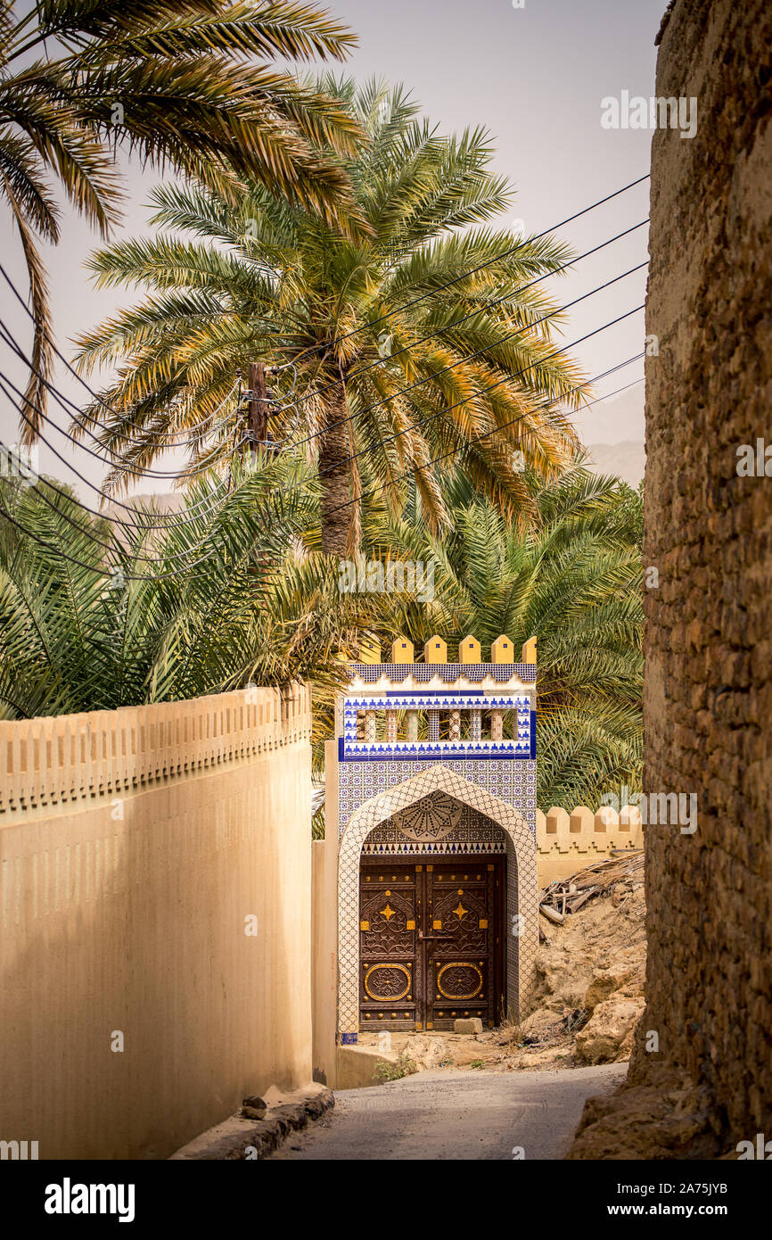 colorful doorway in Fanja, Oman Stock Photo - Alamy